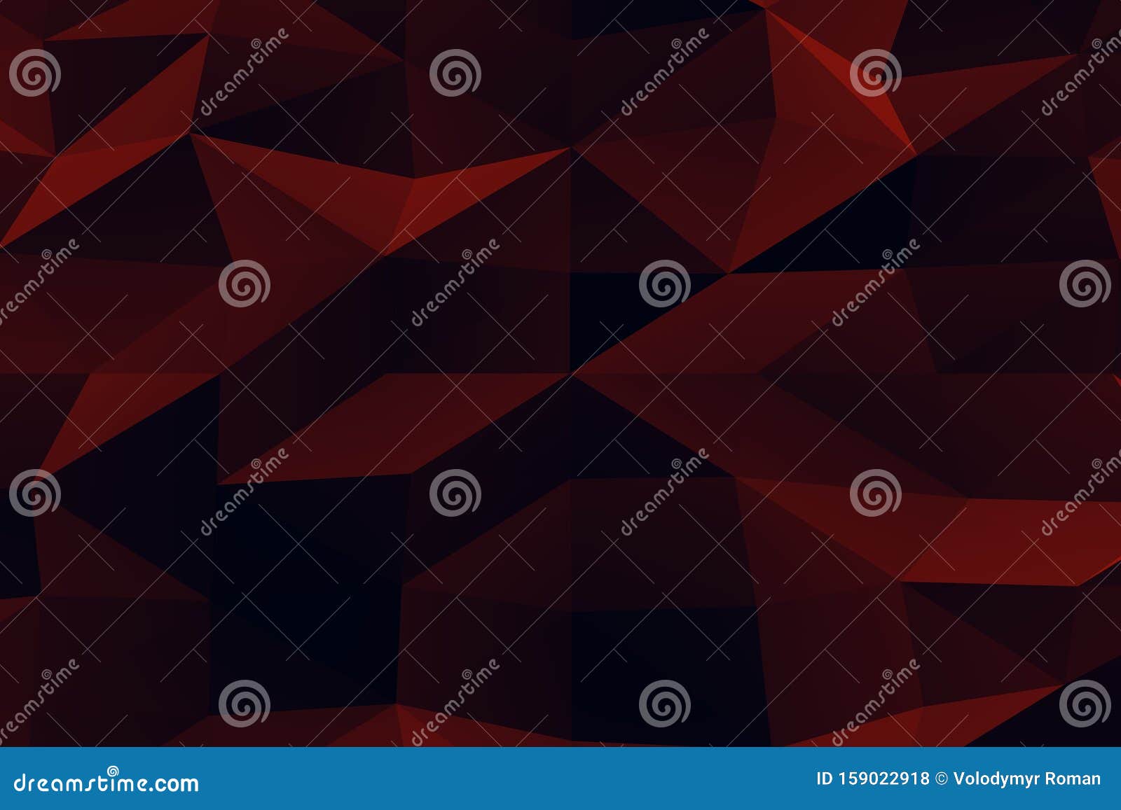 Red Triangle and Green Background Geometry Wall Stock Illustration ...