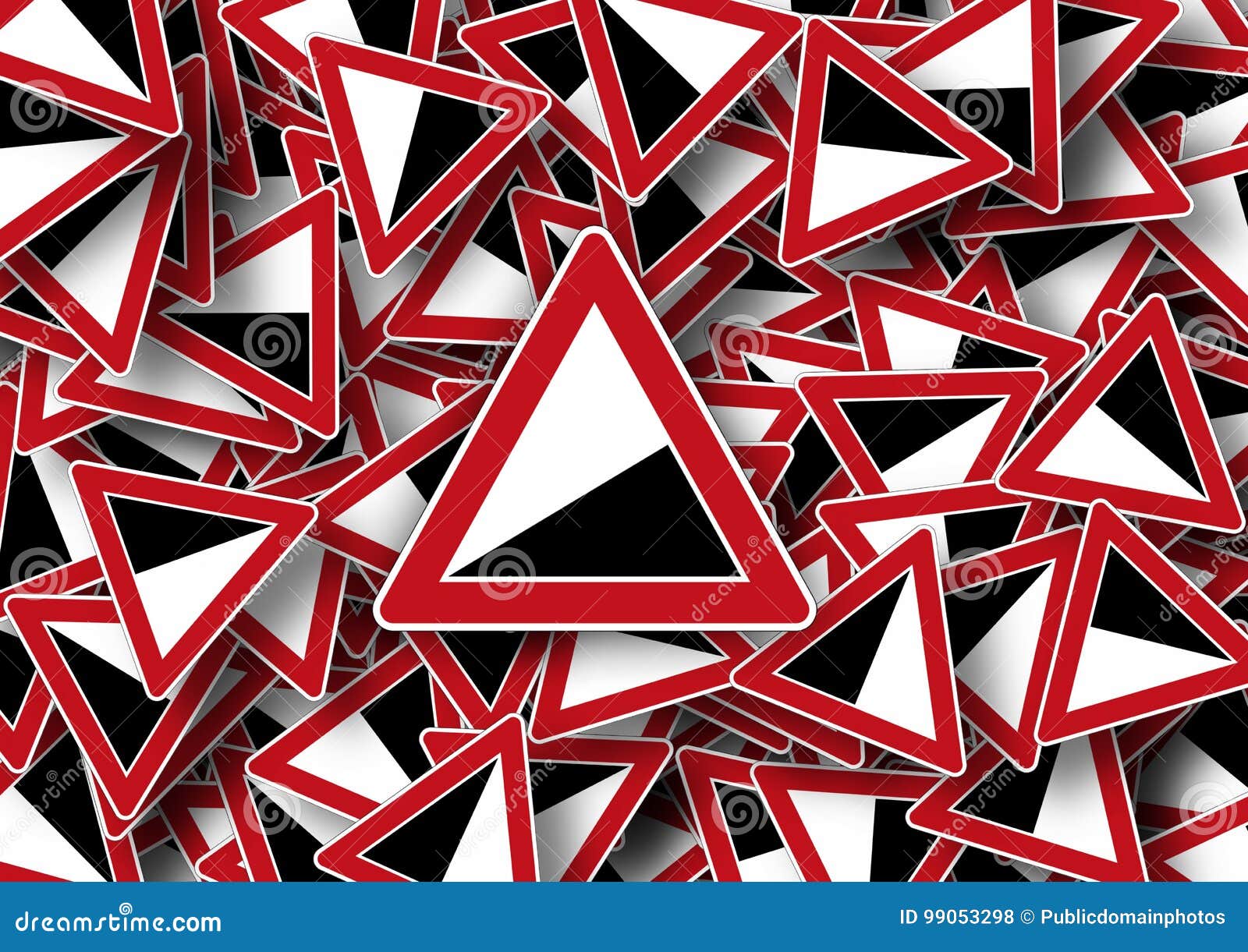 Red, Triangle, Pattern, Design Picture. Image: 99053298
