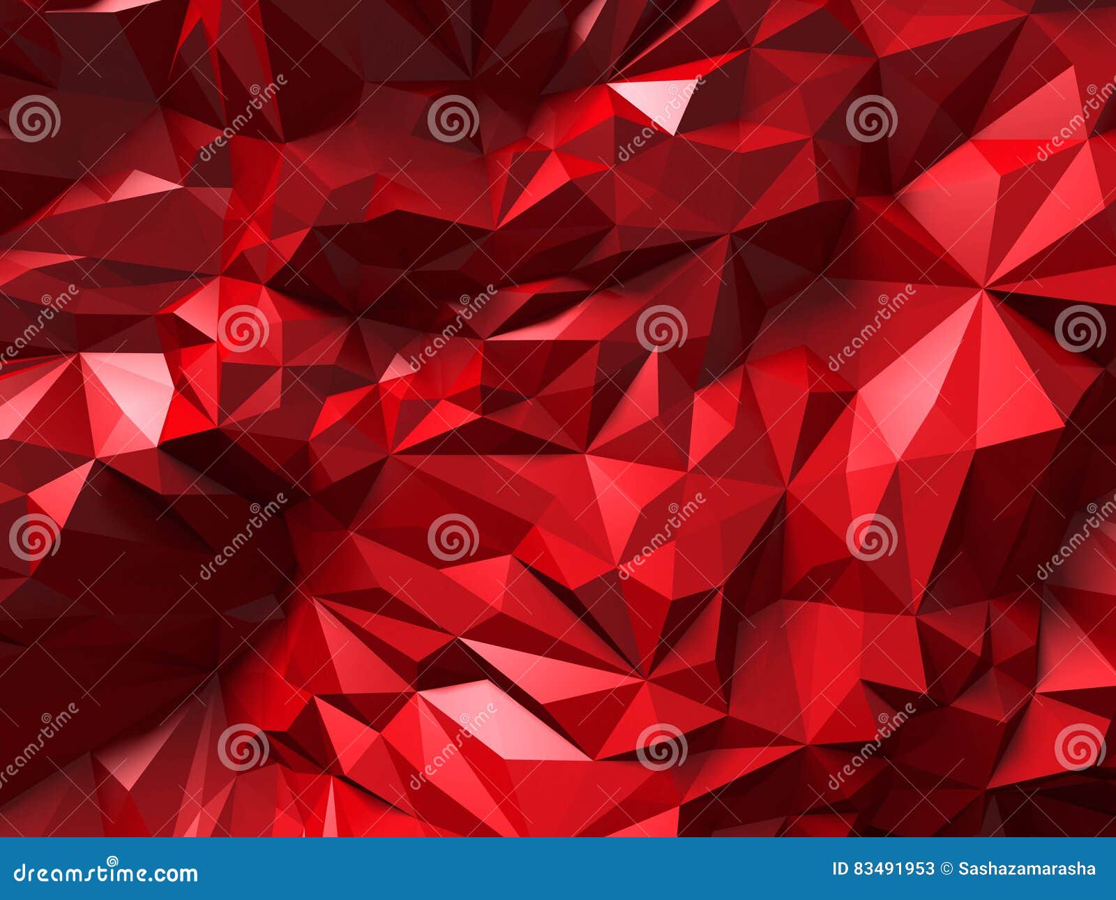 Red Triangle Poligon Chaotic Pattern Wall Background Stock Image ...