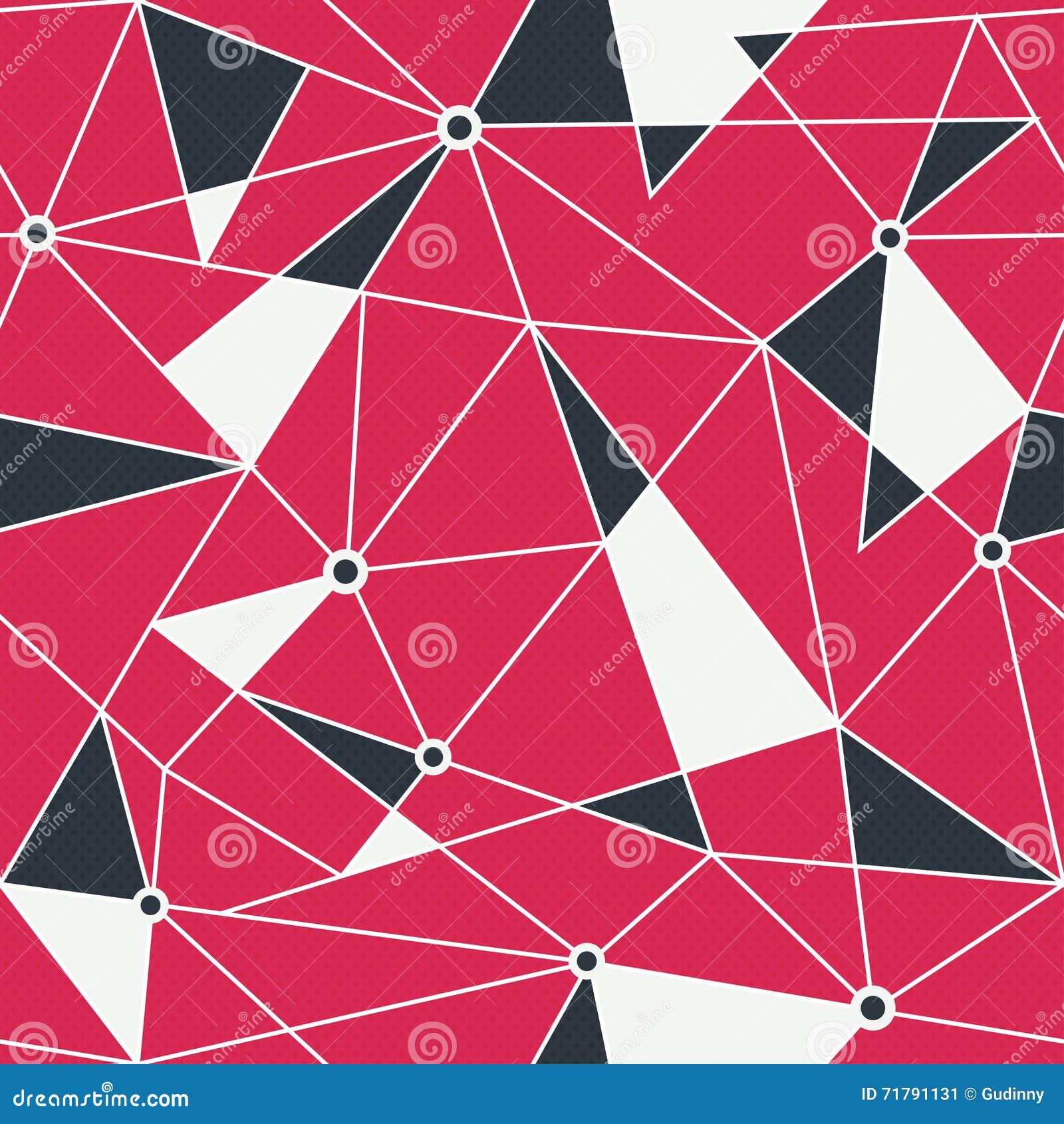 Red Triangle Seamless Pattern Stock Vector - Illustration of grunge ...