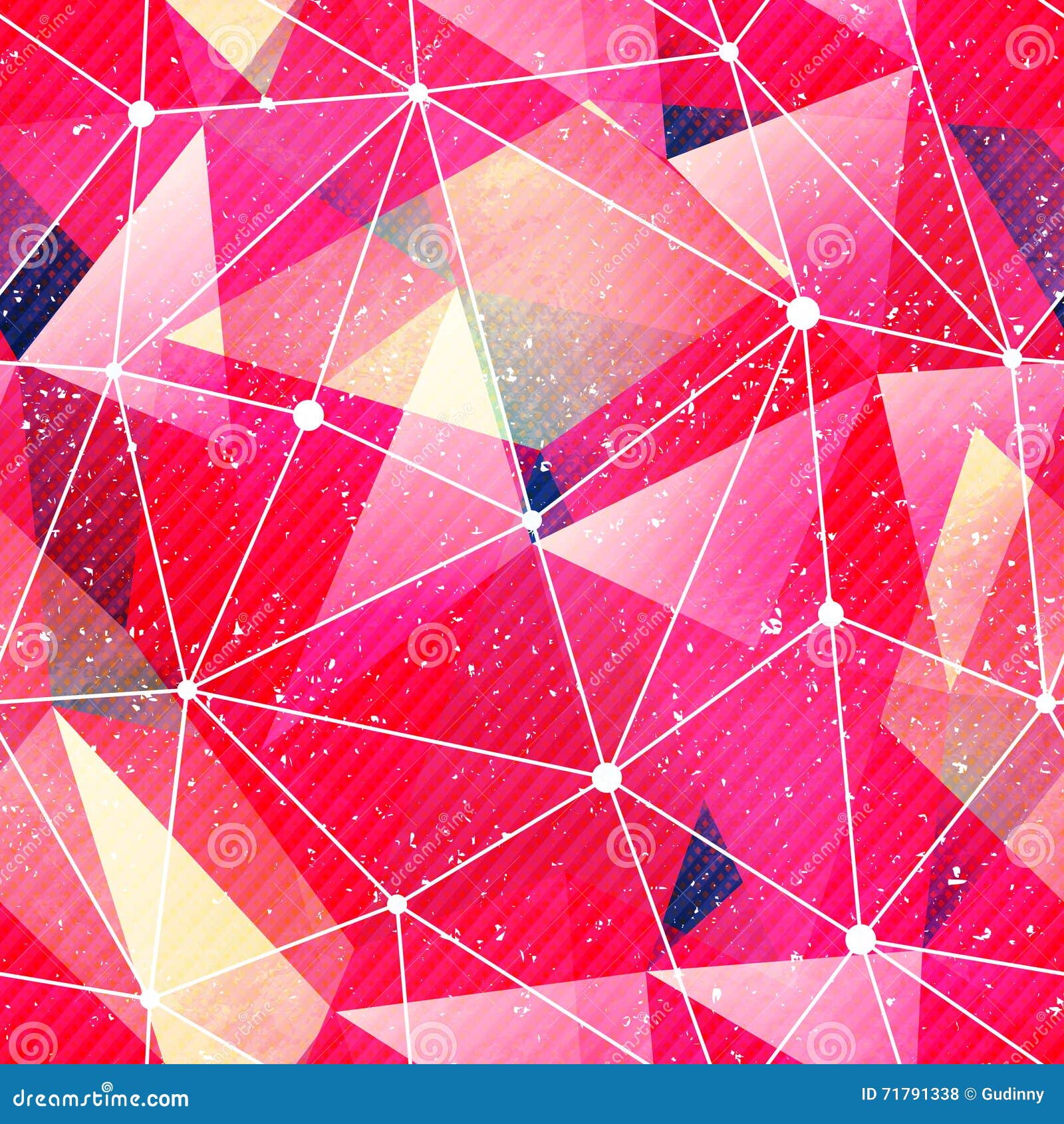 Red Triangle Seamless Texture. Stock Illustration - Illustration of ...