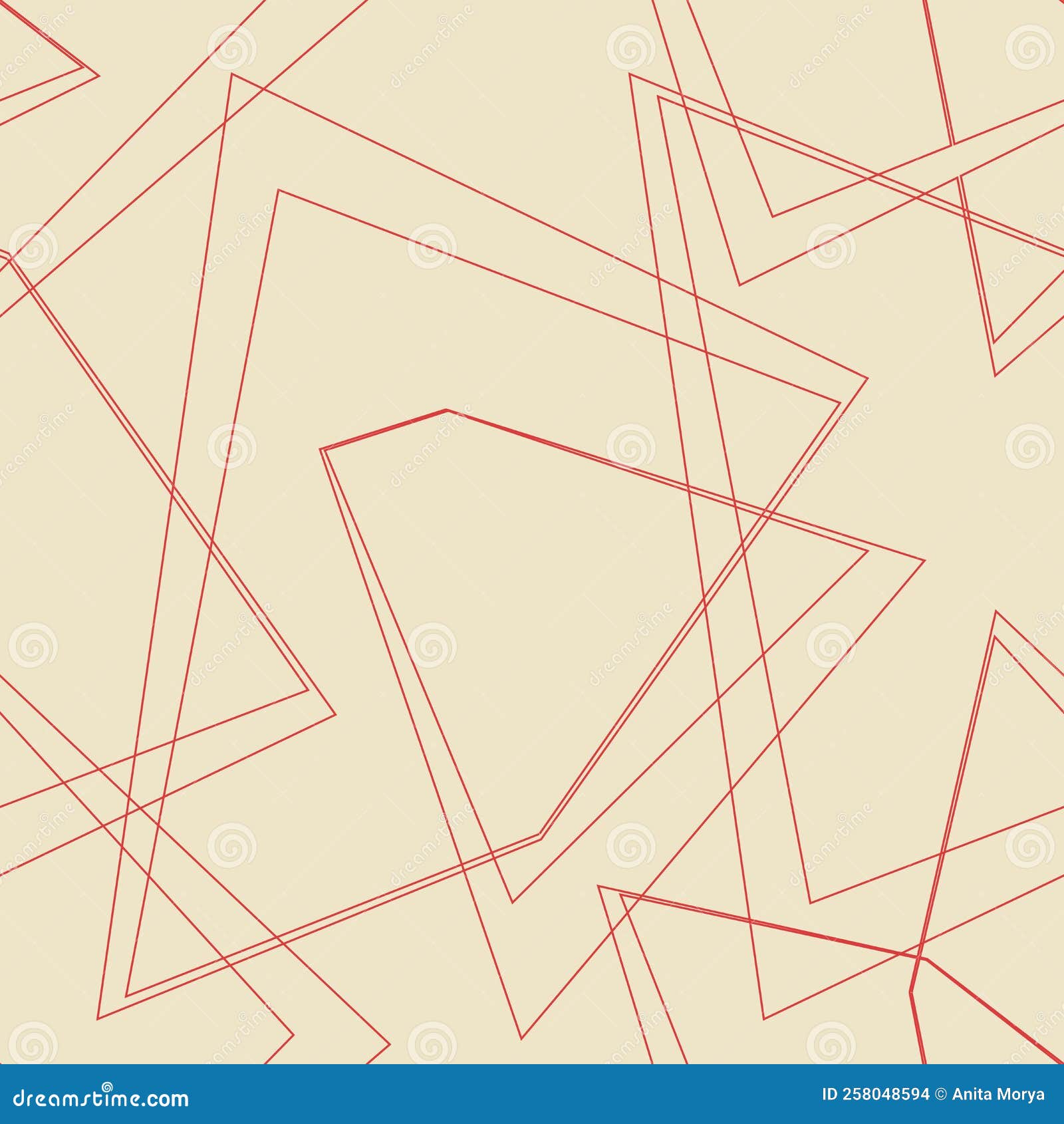 Red Triangle Shaped Repeat Pattern Design Stock Illustration ...