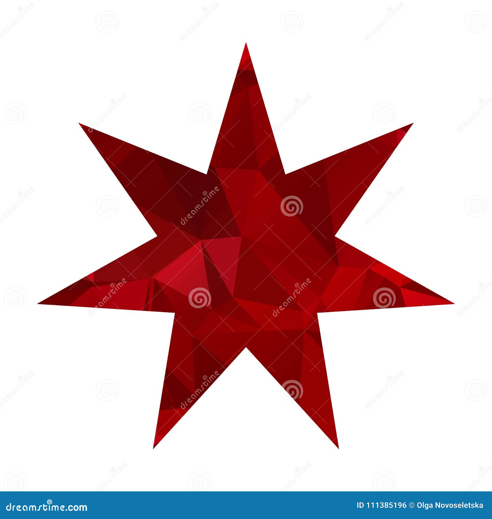 Red triangle star stock vector. Illustration of bright - 111385196