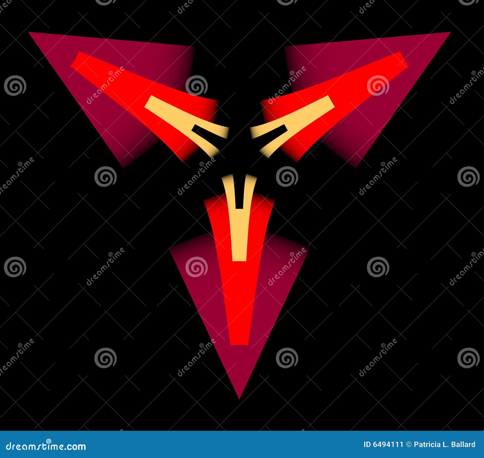 Red Triangles stock illustration. Illustration of logo - 6494111