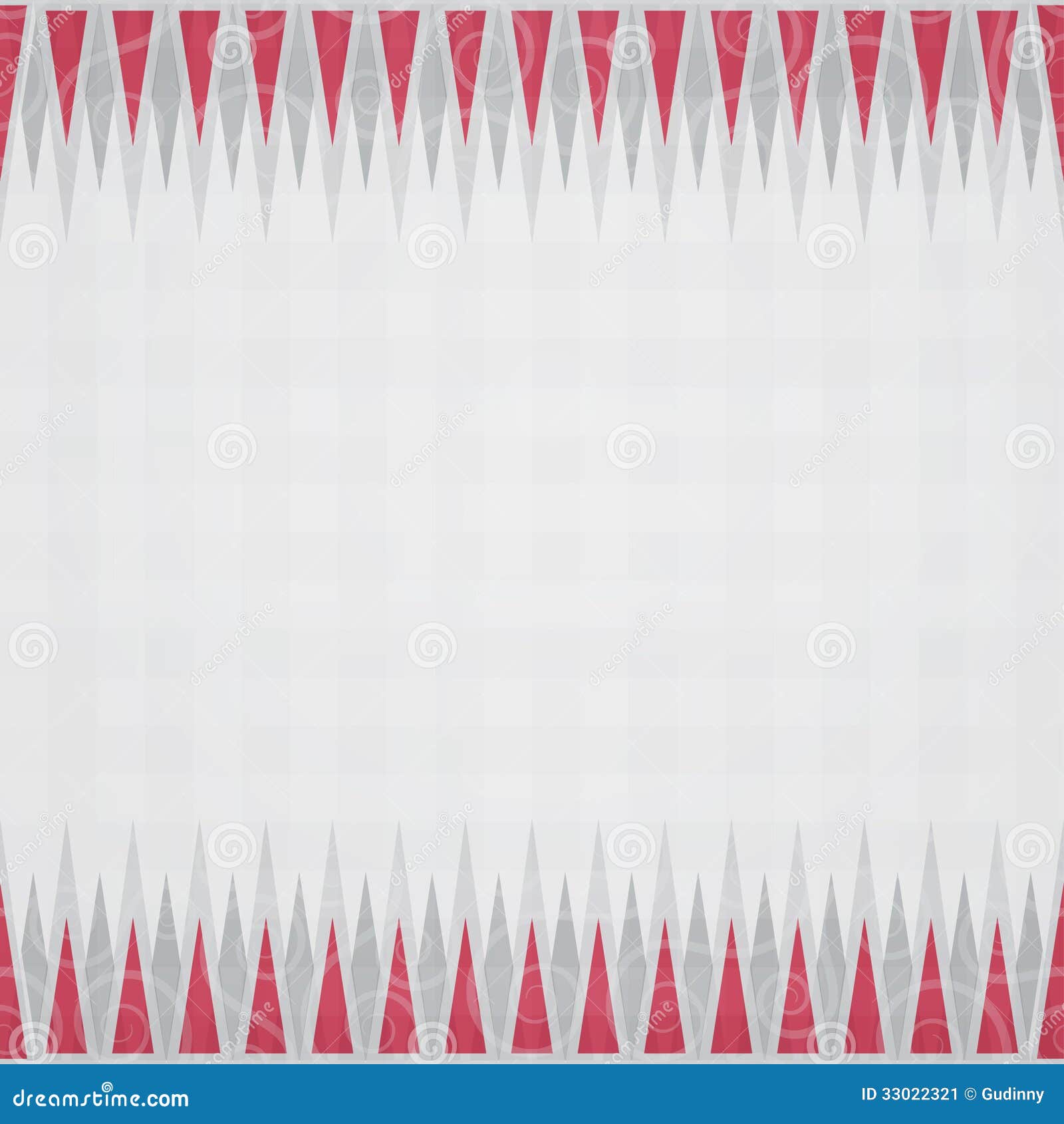 Red Triangles Border Seamless Pattern Stock Vector - Illustration of ...