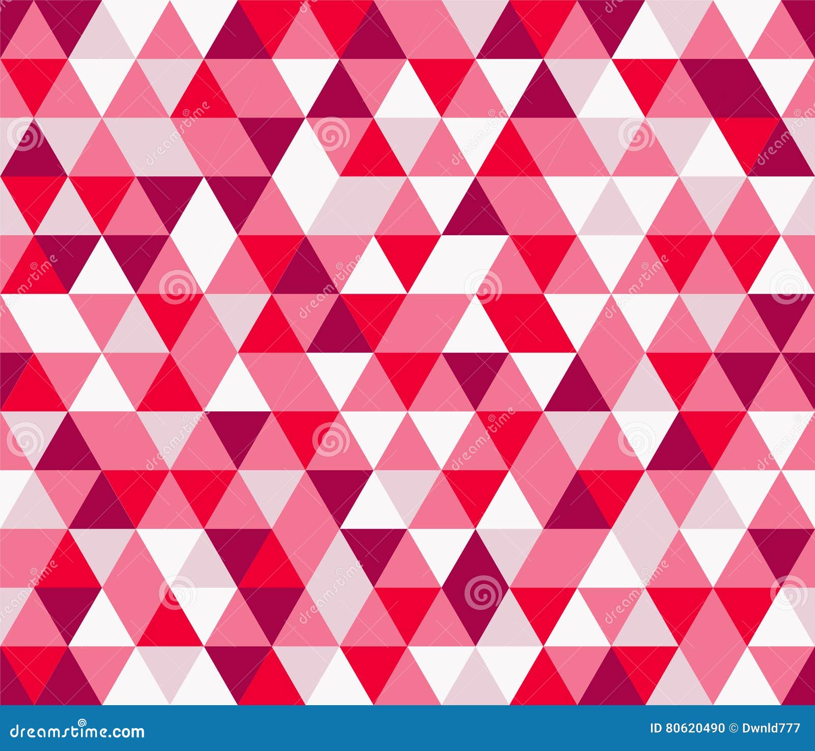 Red Triangles Seamless Background Stock Vector - Illustration of mosaic ...