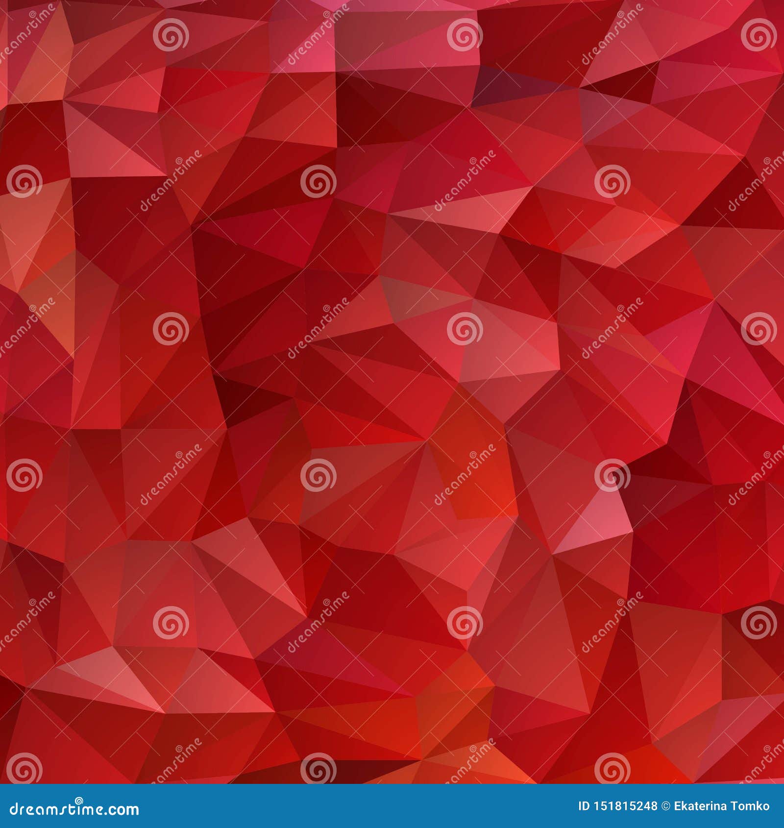 Red Triangles - Seamless Geometric Background. Vector Illustration ...