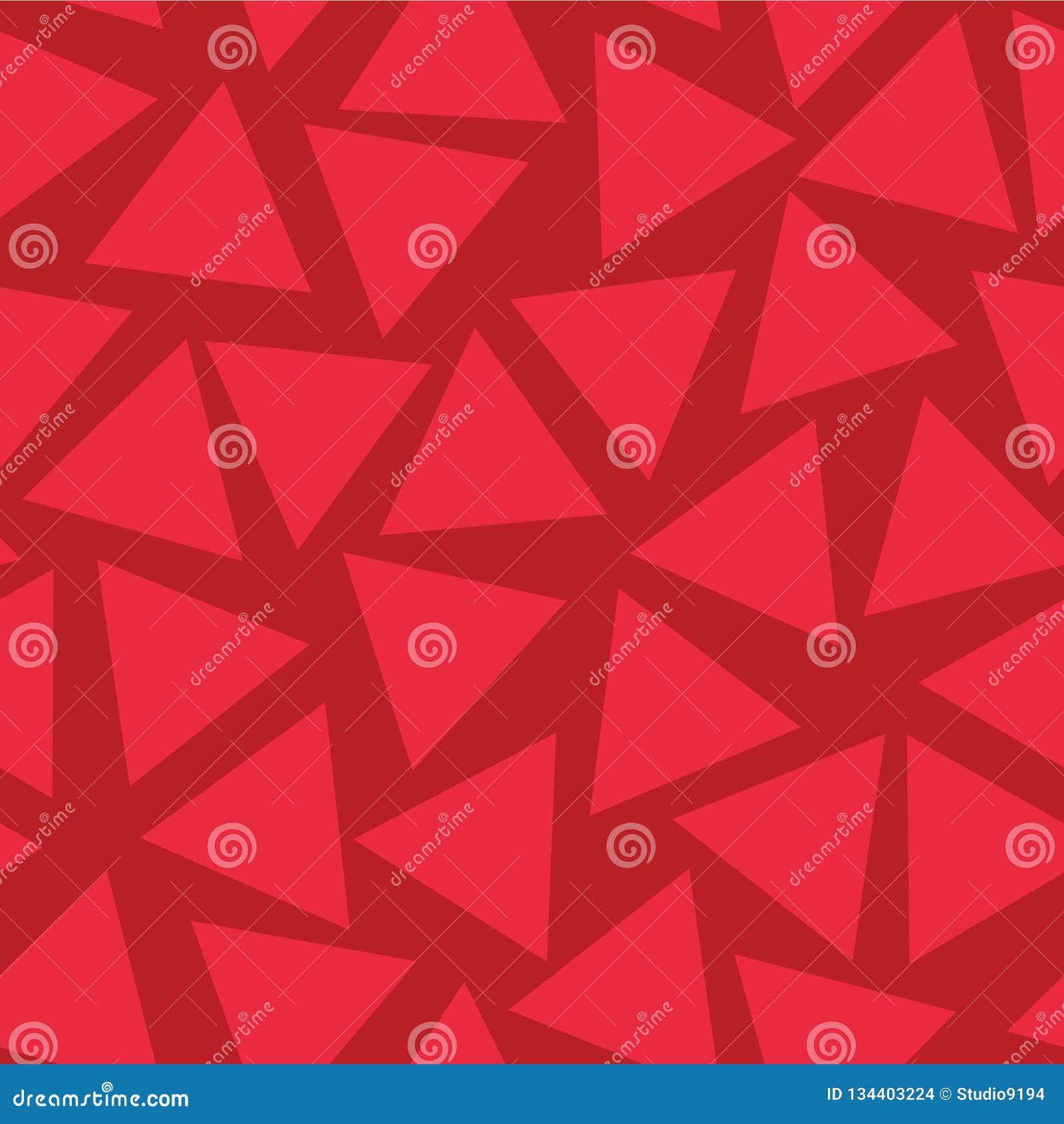 Red Triangles Seamless Vector Pattern. Randomly Placed. Subtle Red Hues ...