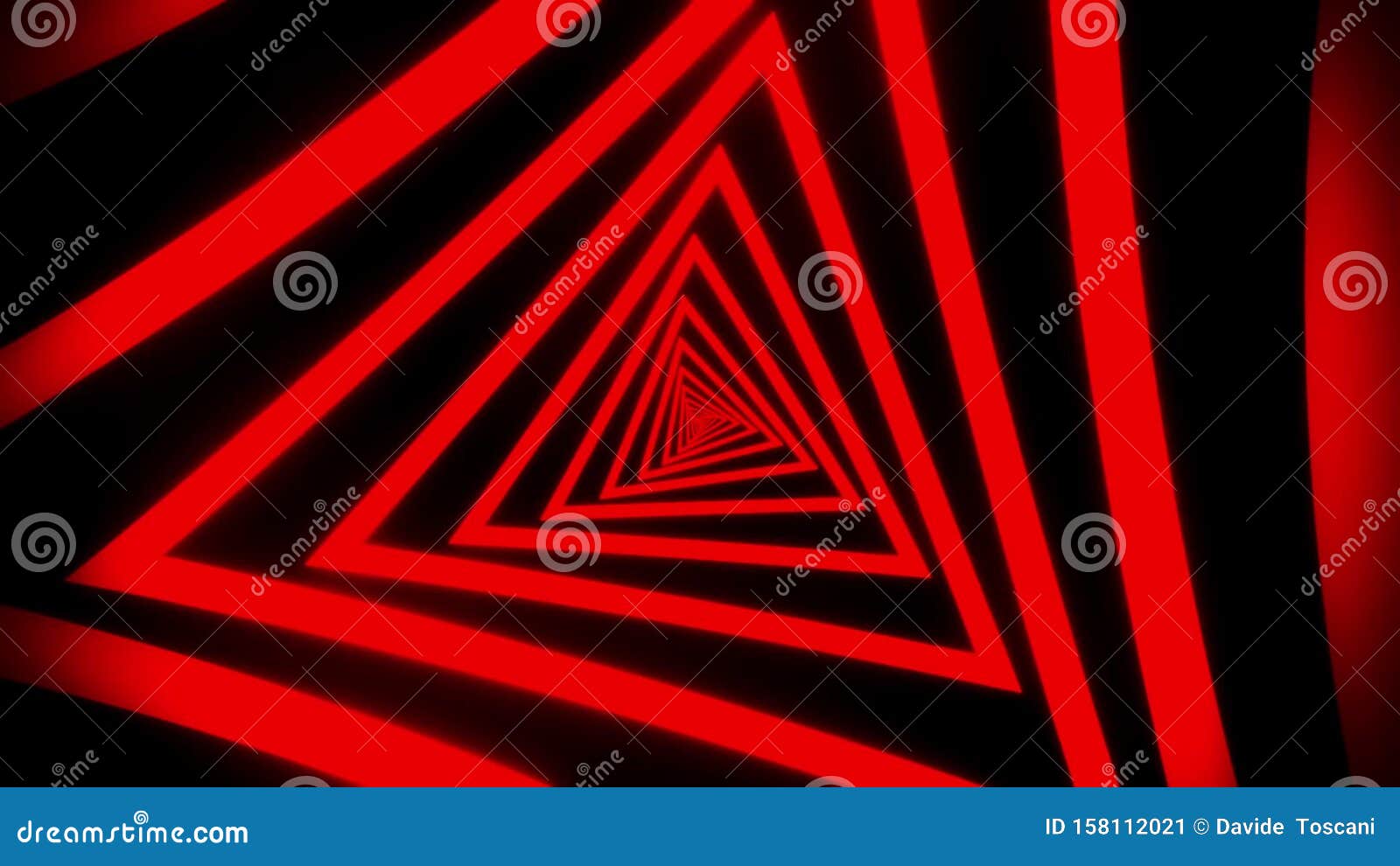 Red Triangles Tunnel VJ Loop Motion Graphic Background Stock Video ...