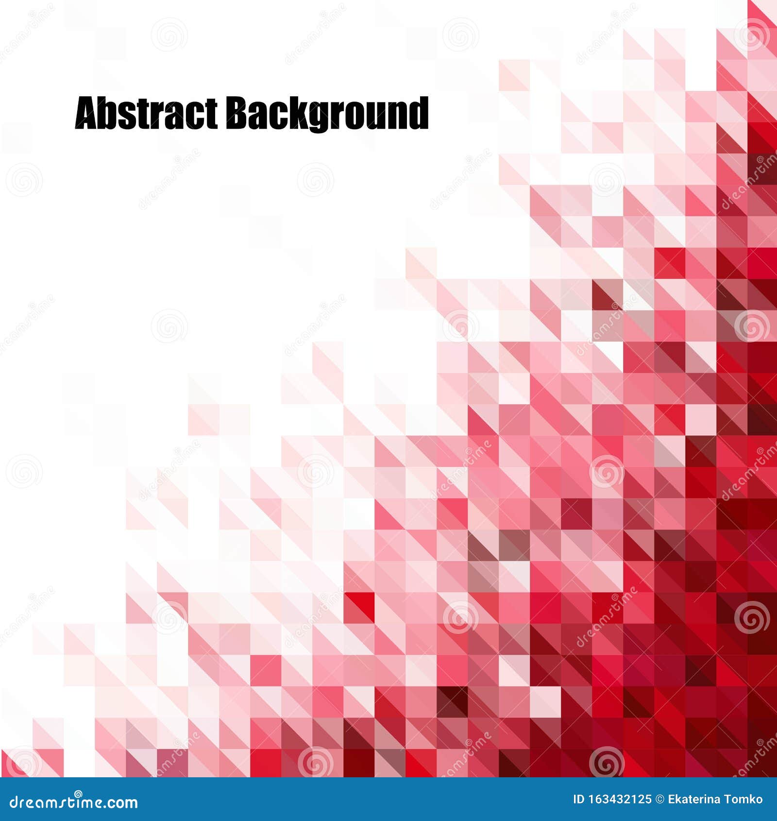 Red Triangular Background Abstract Illustration Vector Graphics Stock