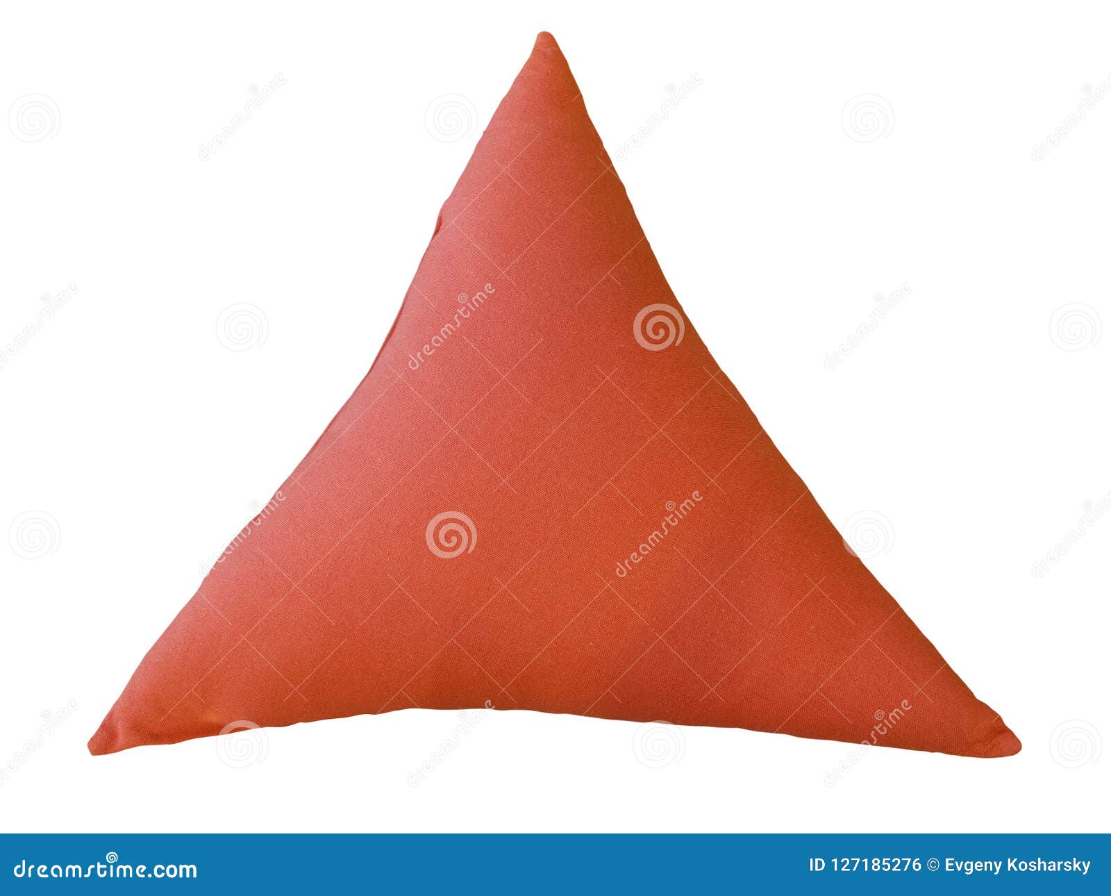Red Triangular Decorative Pillow. Stock Photo - Image of decor ...