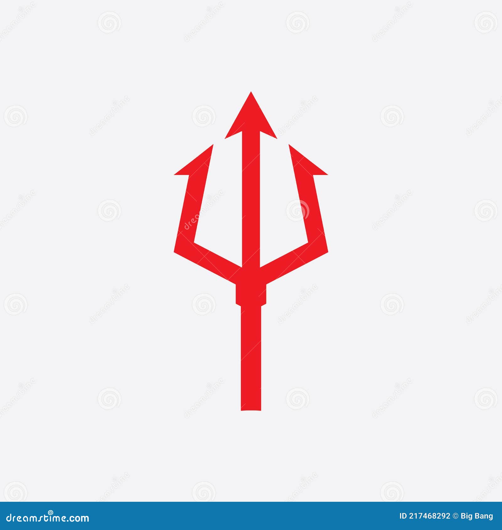 Red Trident Logo Icon Design Template Stock Vector - Illustration of ...