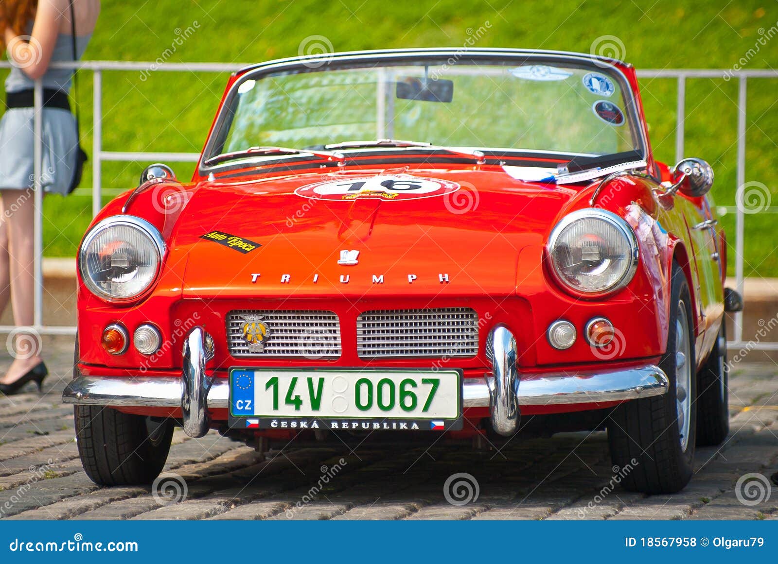 Red Triumph Spitfire editorial stock photo. Image of premiere - 18567958