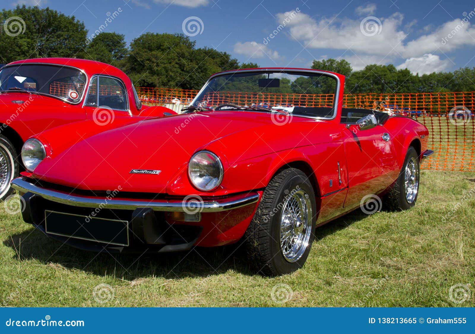 Red Triumph Spitfire editorial image. Image of classic - 138213665