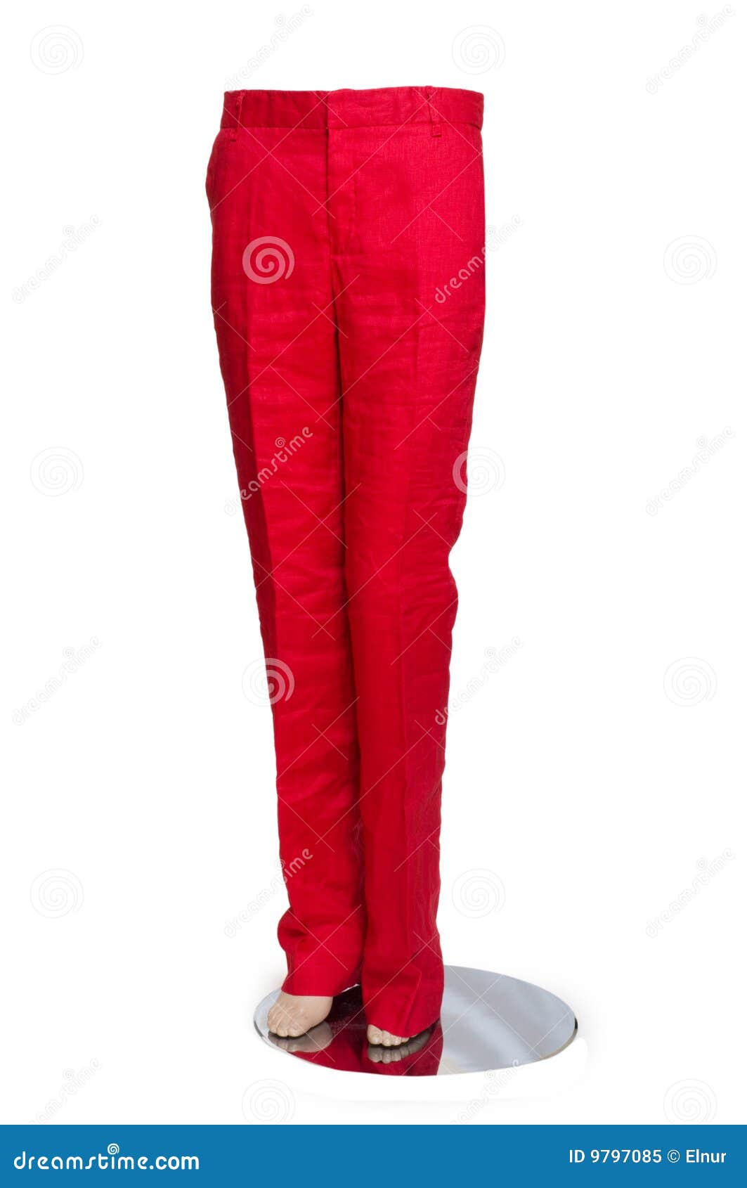Red trousers isolated stock image. Image of folded, white - 9797085
