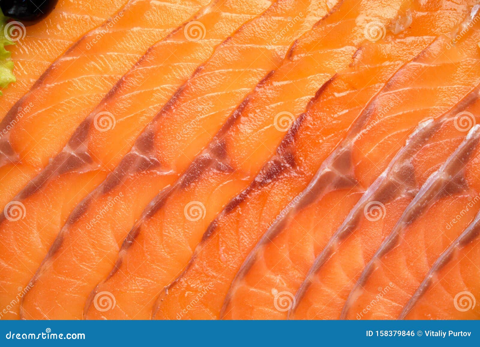 Red Trout Fish Sliced. Restaurant Menu Stock Photo - Image of prepared ...