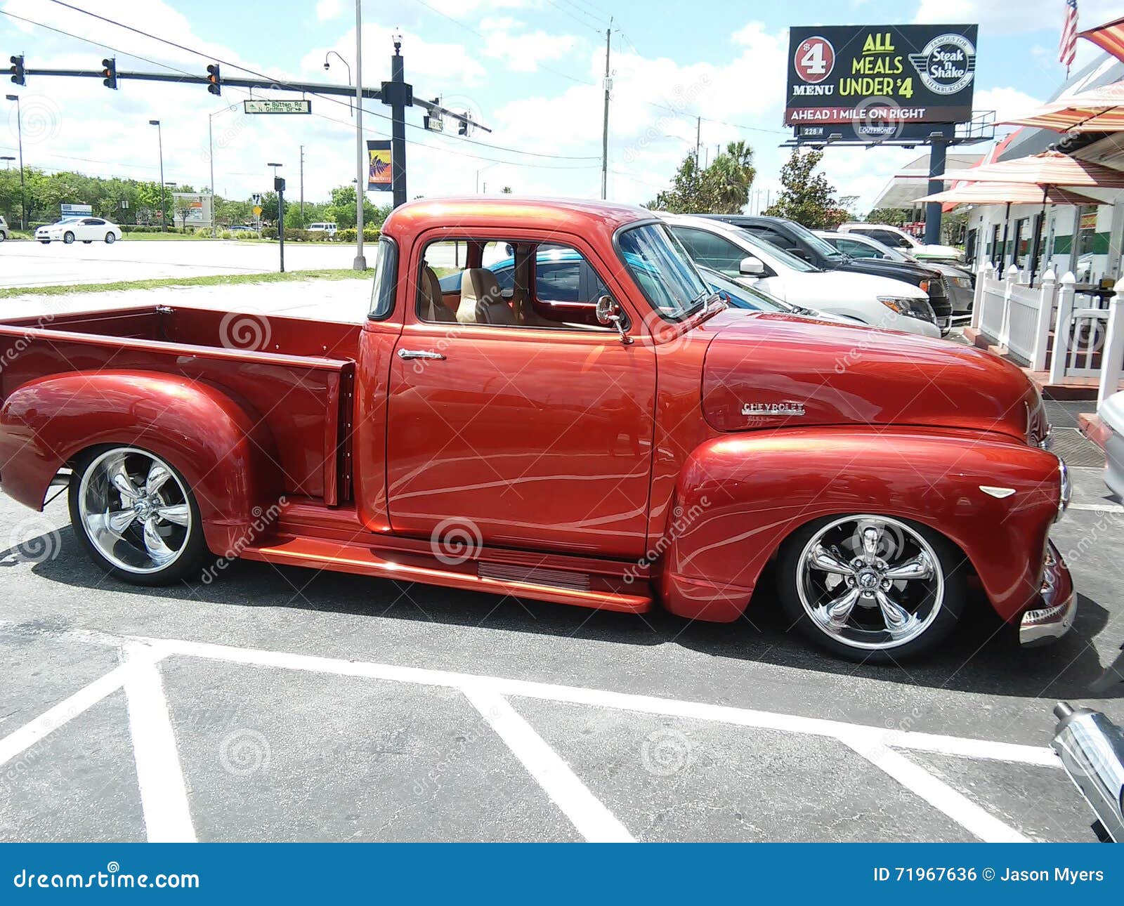 Red truck editorial photo. Image of truck, chevy, classic - 71967636