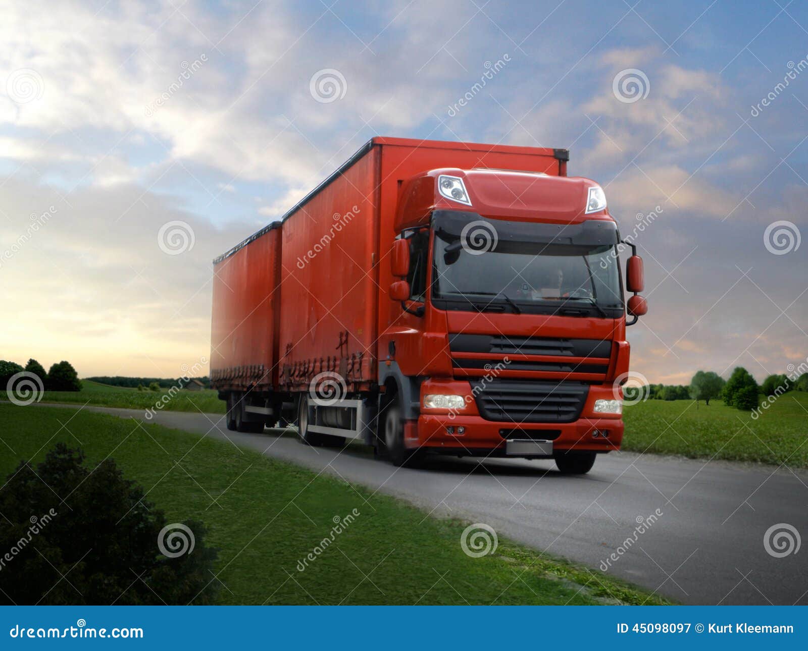 Red Truck stock image. Image of sundown, truck, light - 45098097