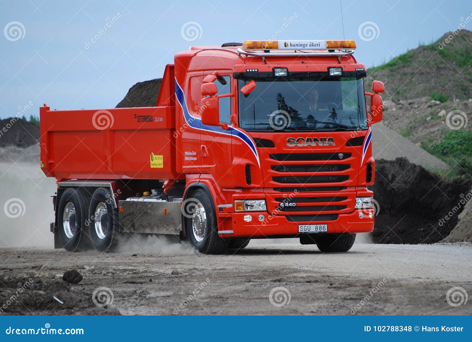 Red Truck Scania editorial stock photo. Image of scania - 102788348
