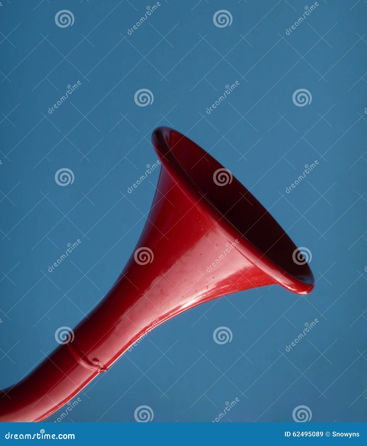Red trumpet stock image. Image of blue, news, report - 62495089