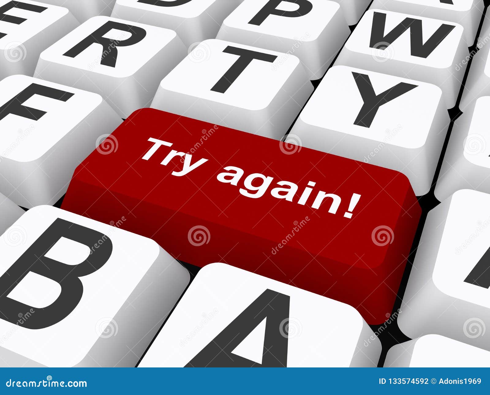 Red Try Again Button stock illustration. Illustration of abstract ...