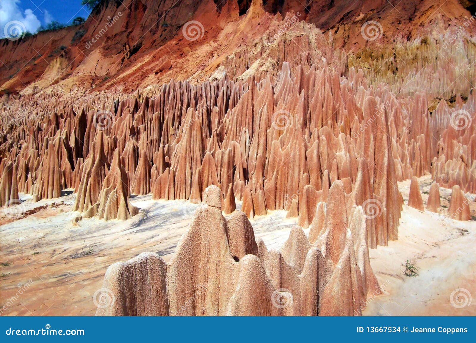 Red Tsingy. stock photo. Image of africa, mountain, diego - 13667534