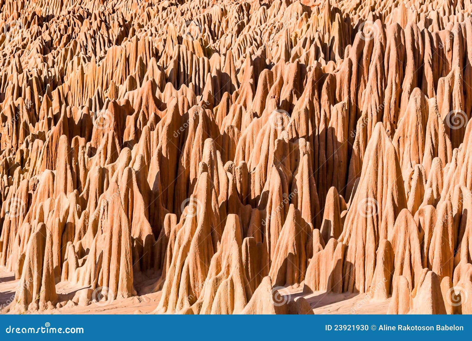 Red tsingy stock photo. Image of nature, cliff, laterite - 23921930