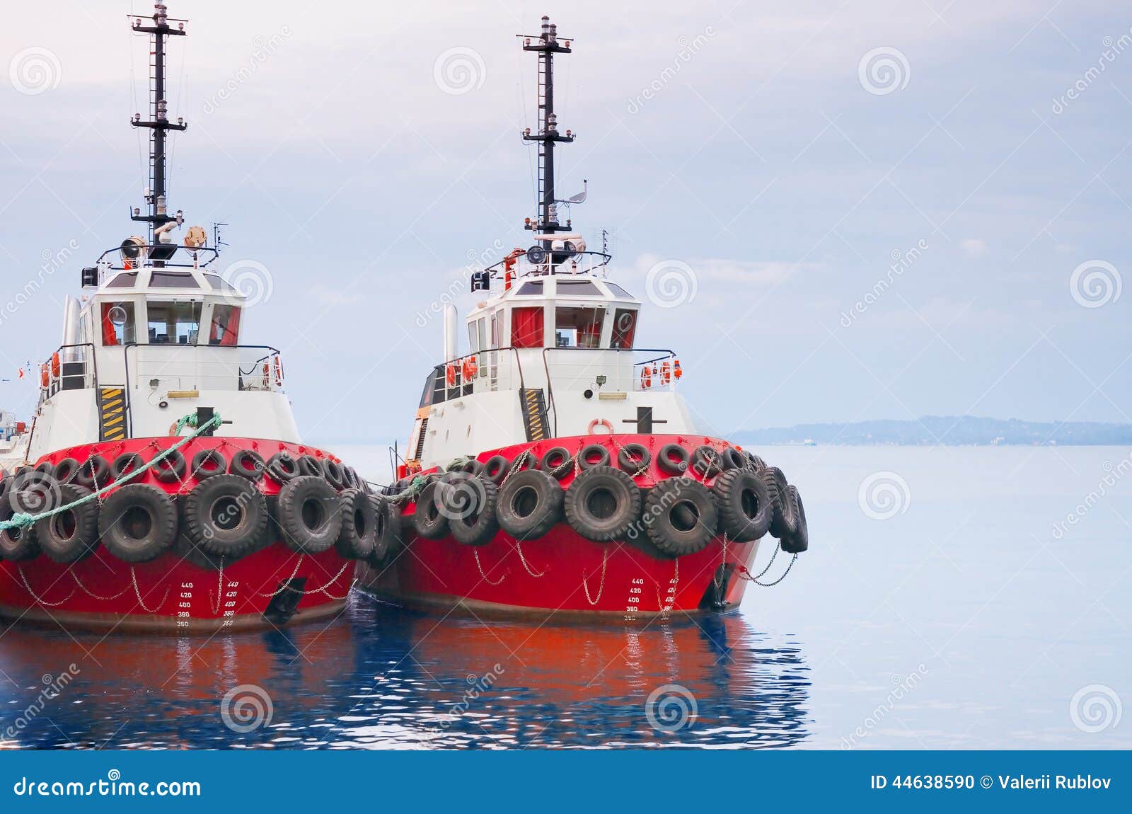 Red tugboats stock photo. Image of life, cargo, gliding - 44638590