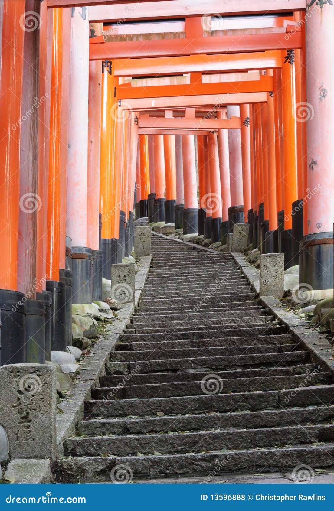 Red Tunnel, Japan stock photo. Image of kansai, path - 13596888