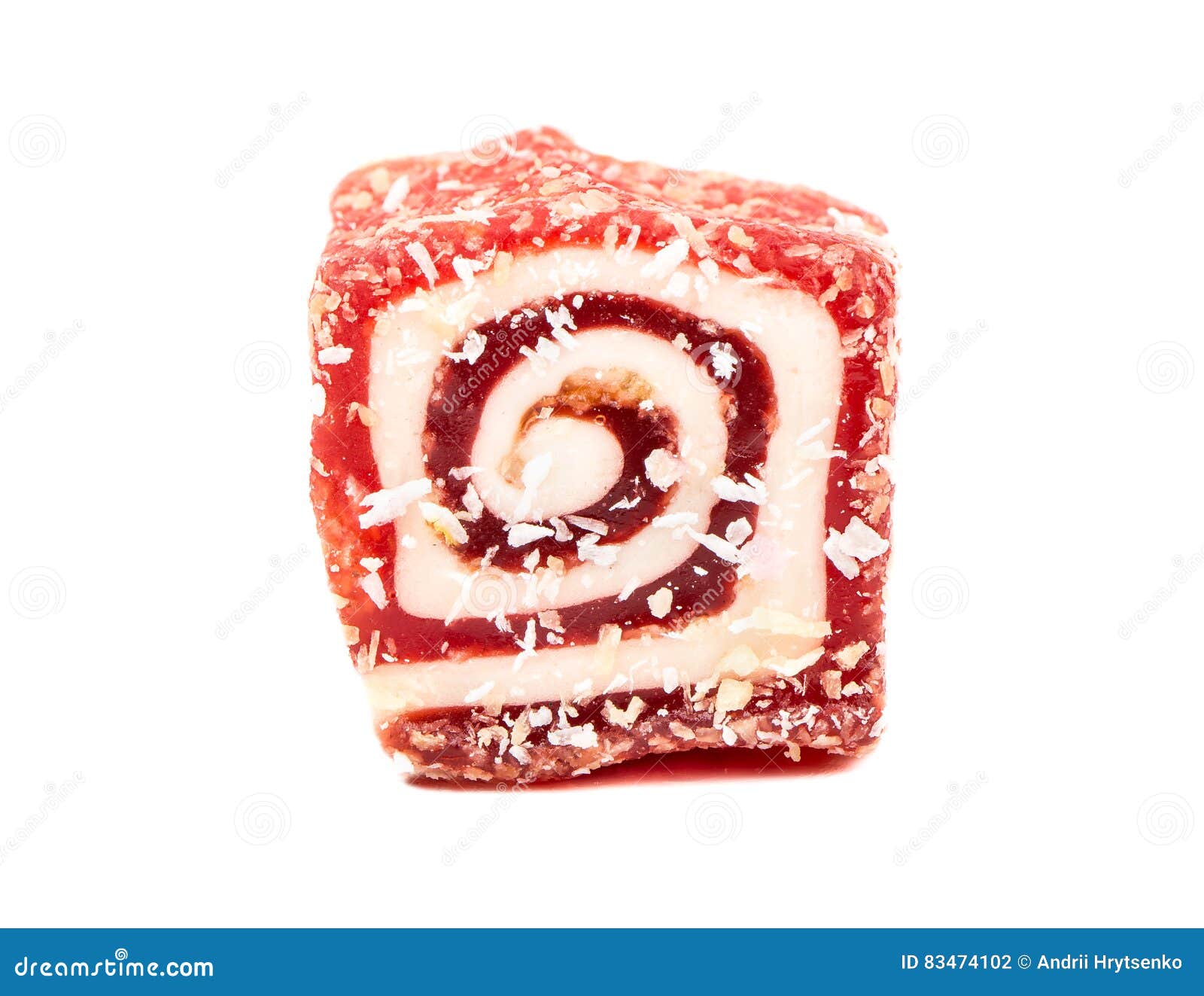 Red turkish delight lokum stock photo. Image of delicious - 83474102