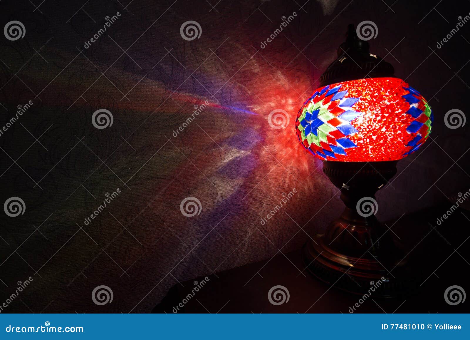 Red turkish lamp stock photo. Image of equipment, bright - 77481010