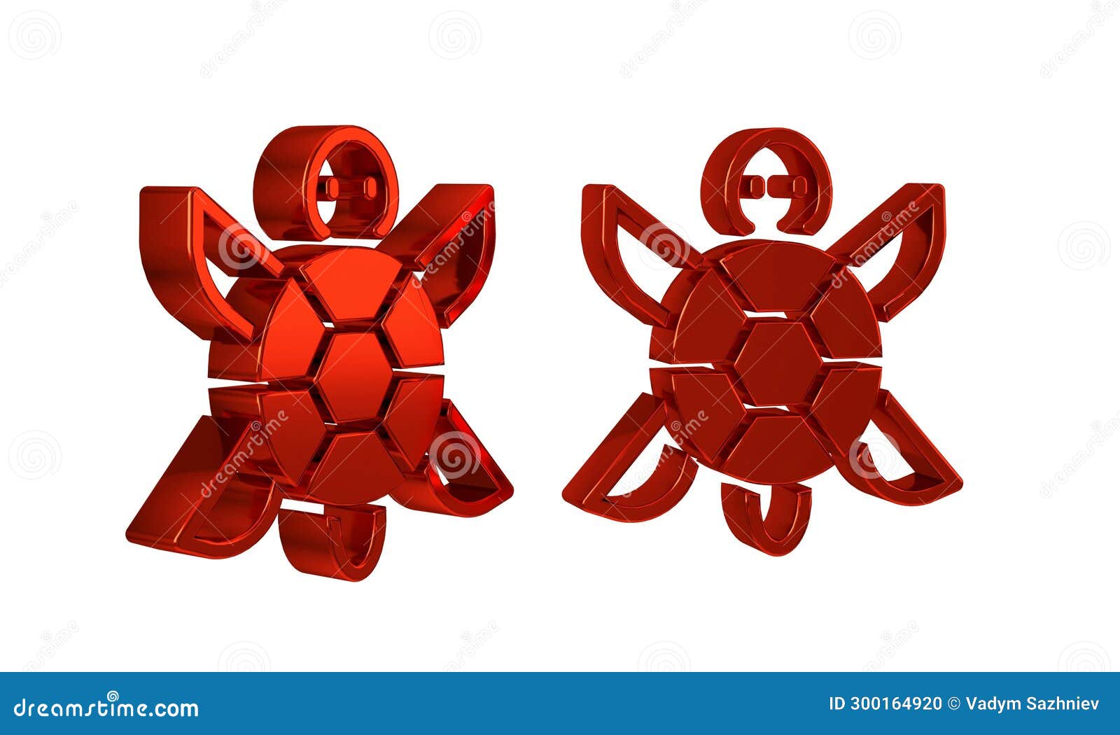 Red Turtle Icon Isolated on Transparent Background. Stock Illustration ...