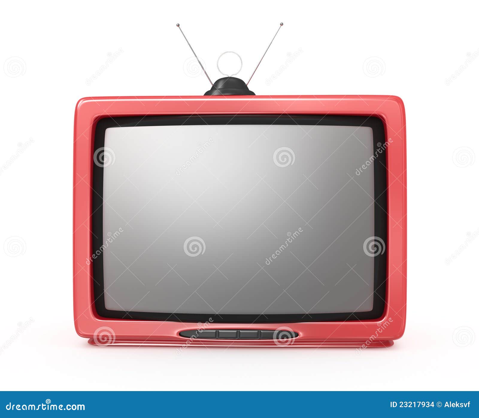 Red TV stock illustration. Illustration of technology - 23217934