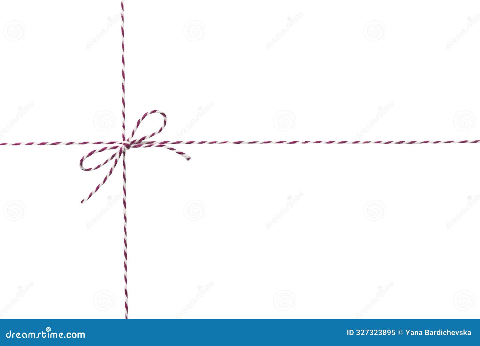 Red Twine Rope Set Isolated on White. Package String, Package Decor ...