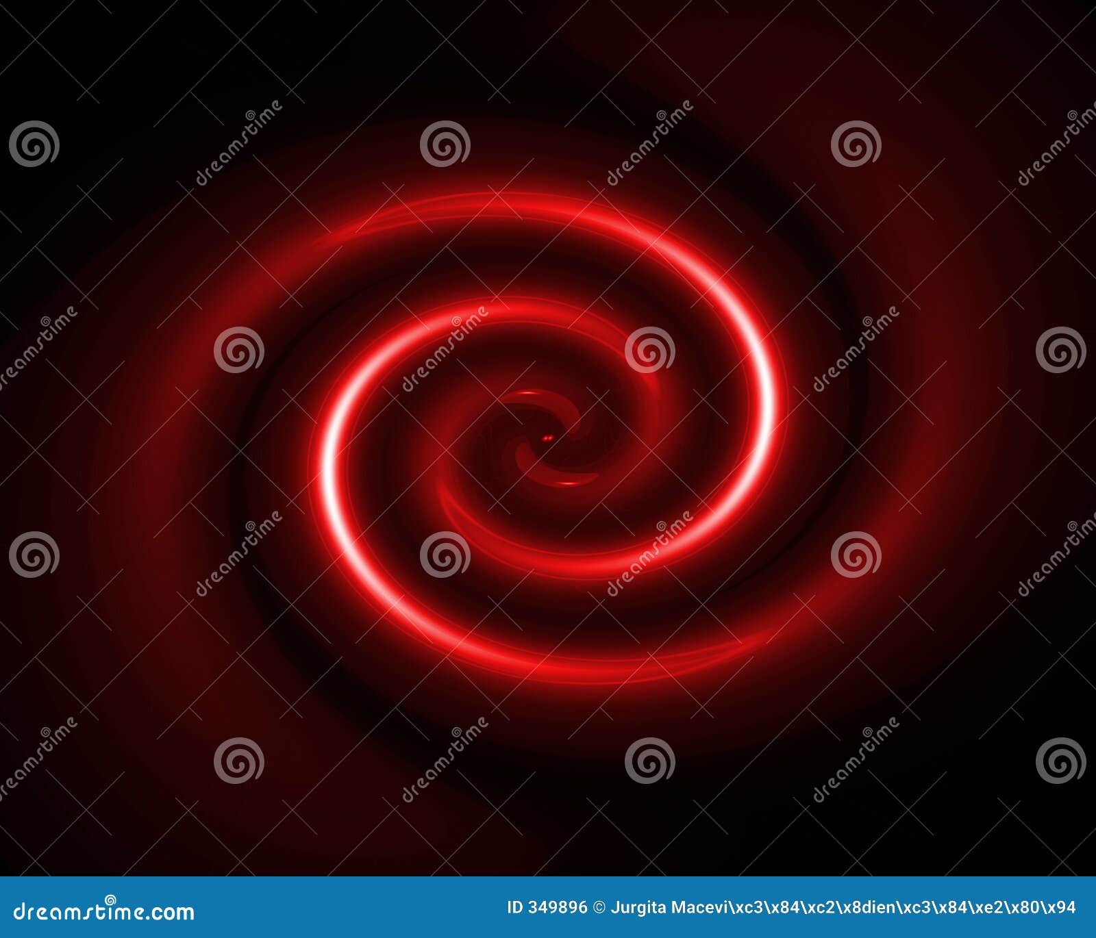 Red twirl stock illustration. Illustration of black, color - 349896