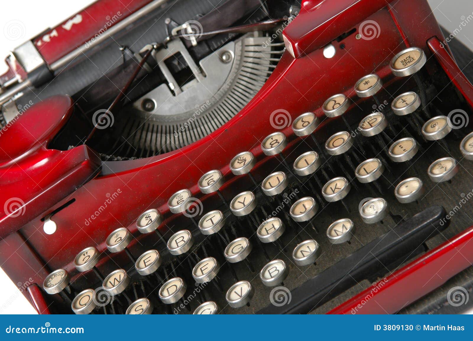 Red typewriter 3 stock photo. Image of manual, correspondence - 3809130
