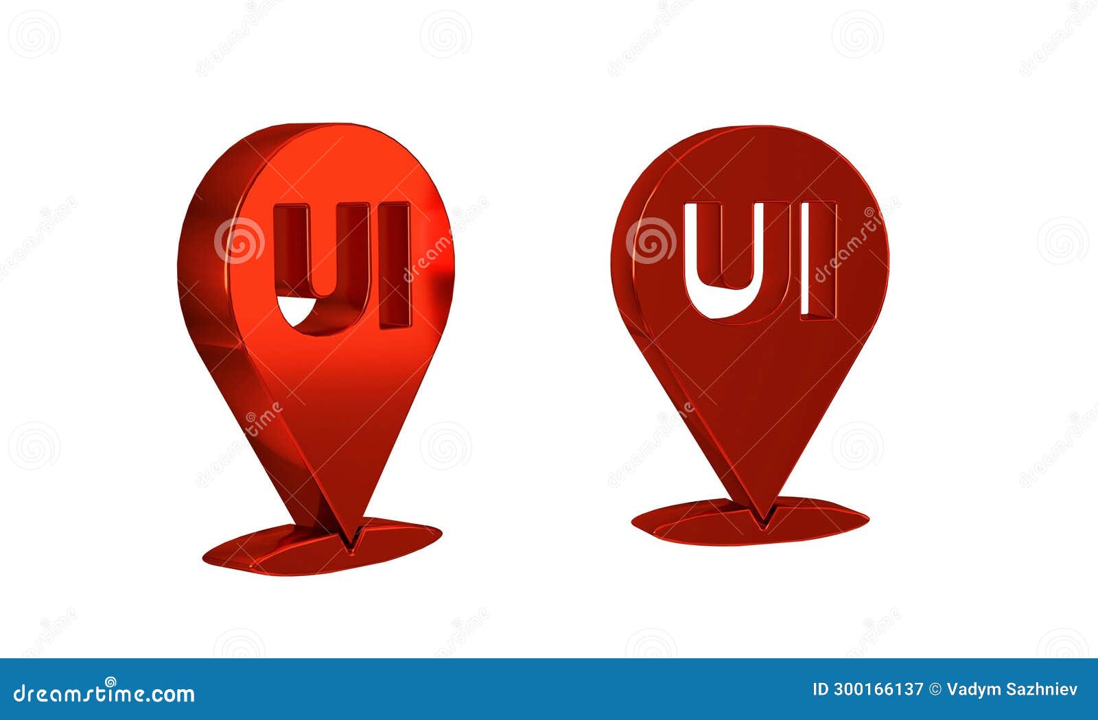 Red UI or UX Design Icon Isolated on Transparent Background. Stock ...