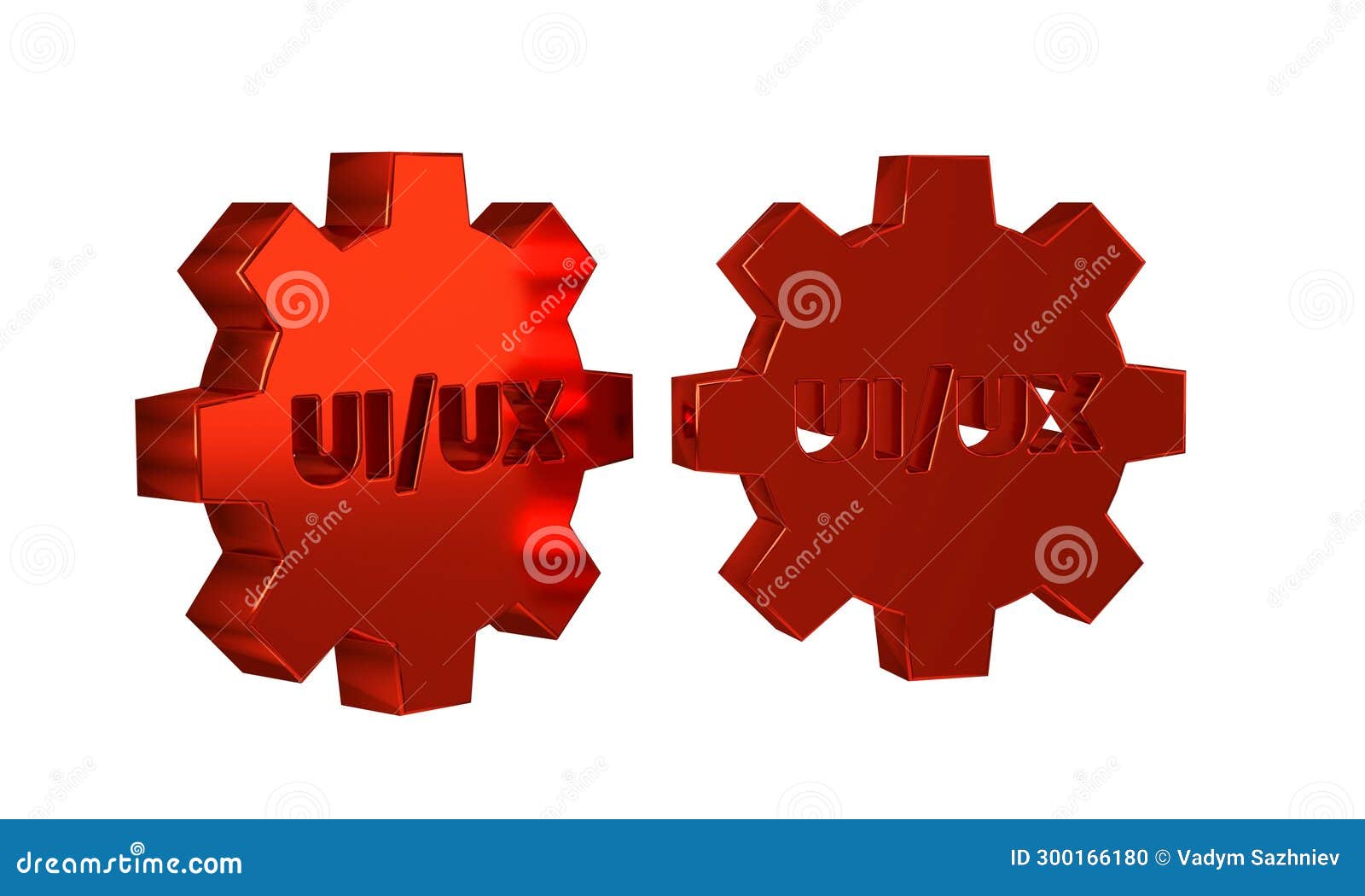 Red UI or UX Design Icon Isolated on Transparent Background. Stock ...