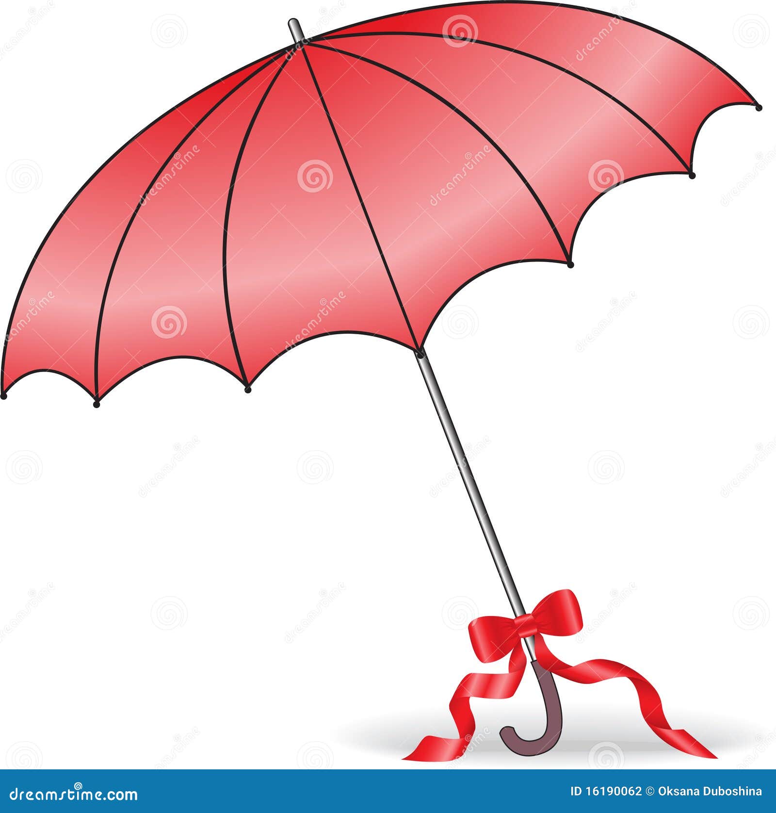 Red umbrella stock vector. Illustration of conceptual - 16190062