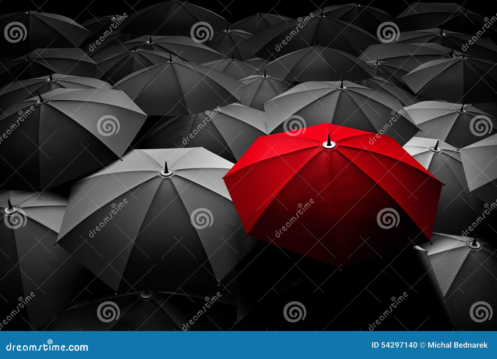 Red Umbrella Stand Out from the Crowd. Different, Leader. Stock Photo ... Red Umbrella Stand Out from the Crowd. Different, Leader. Stock Photo ...