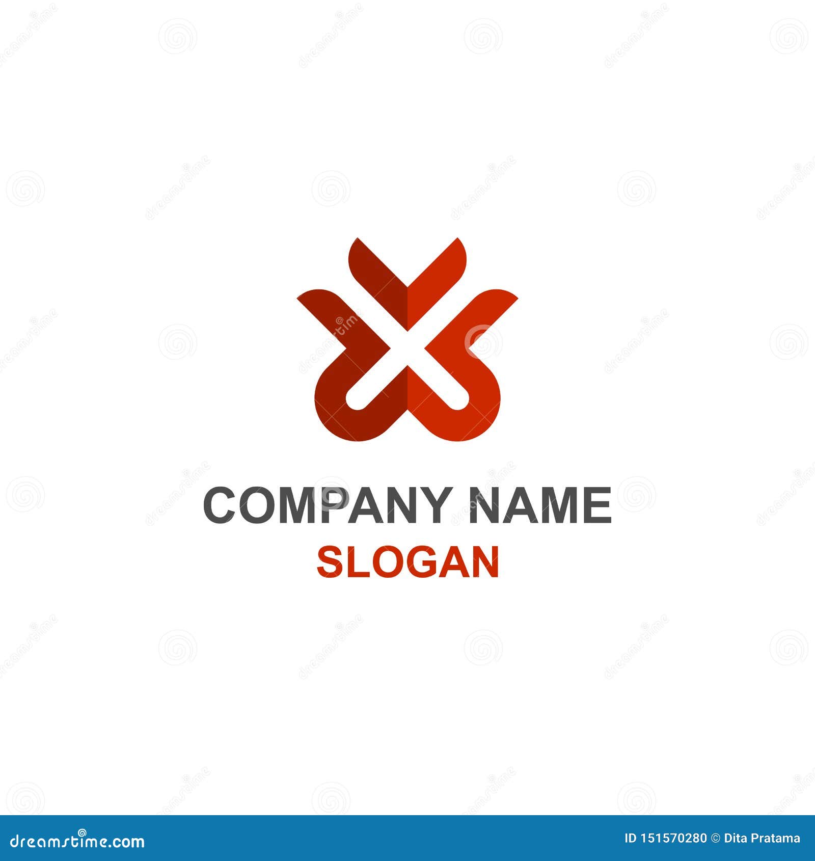 Unique X Letter Initial Logo. Stock Illustration - Illustration of logo ...