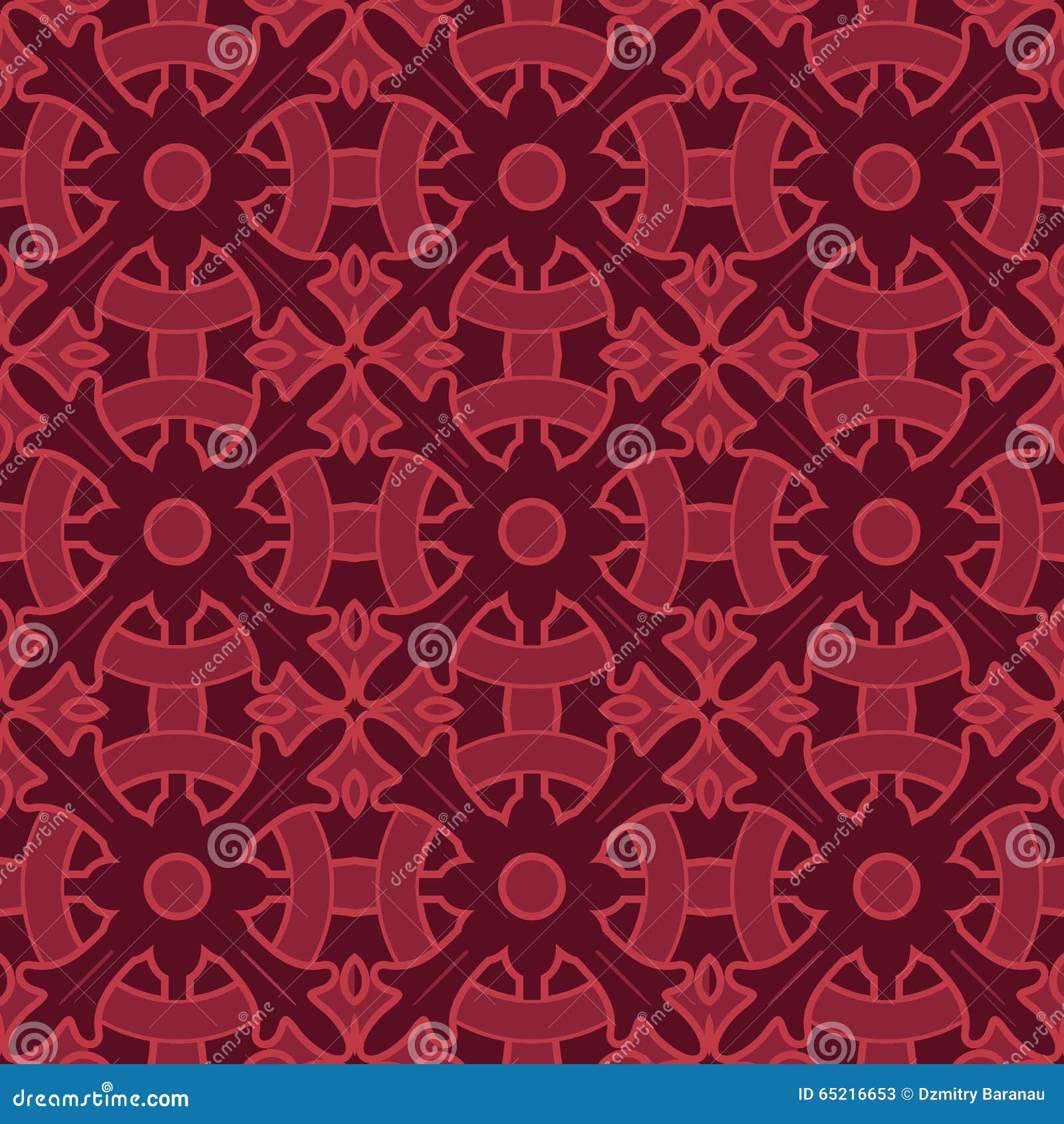Red Universal Vector Seamless Patterns, Tiling. Geometric Ornaments ...