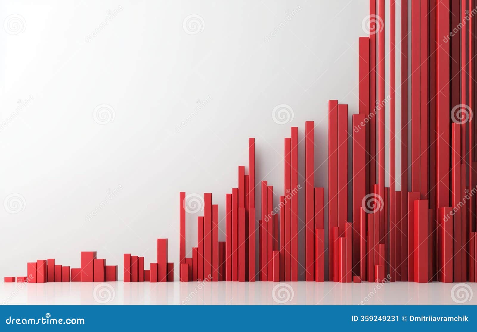 A Red Upward Arrow Chart Depicting an Upward Trend, Left Out Stock ...