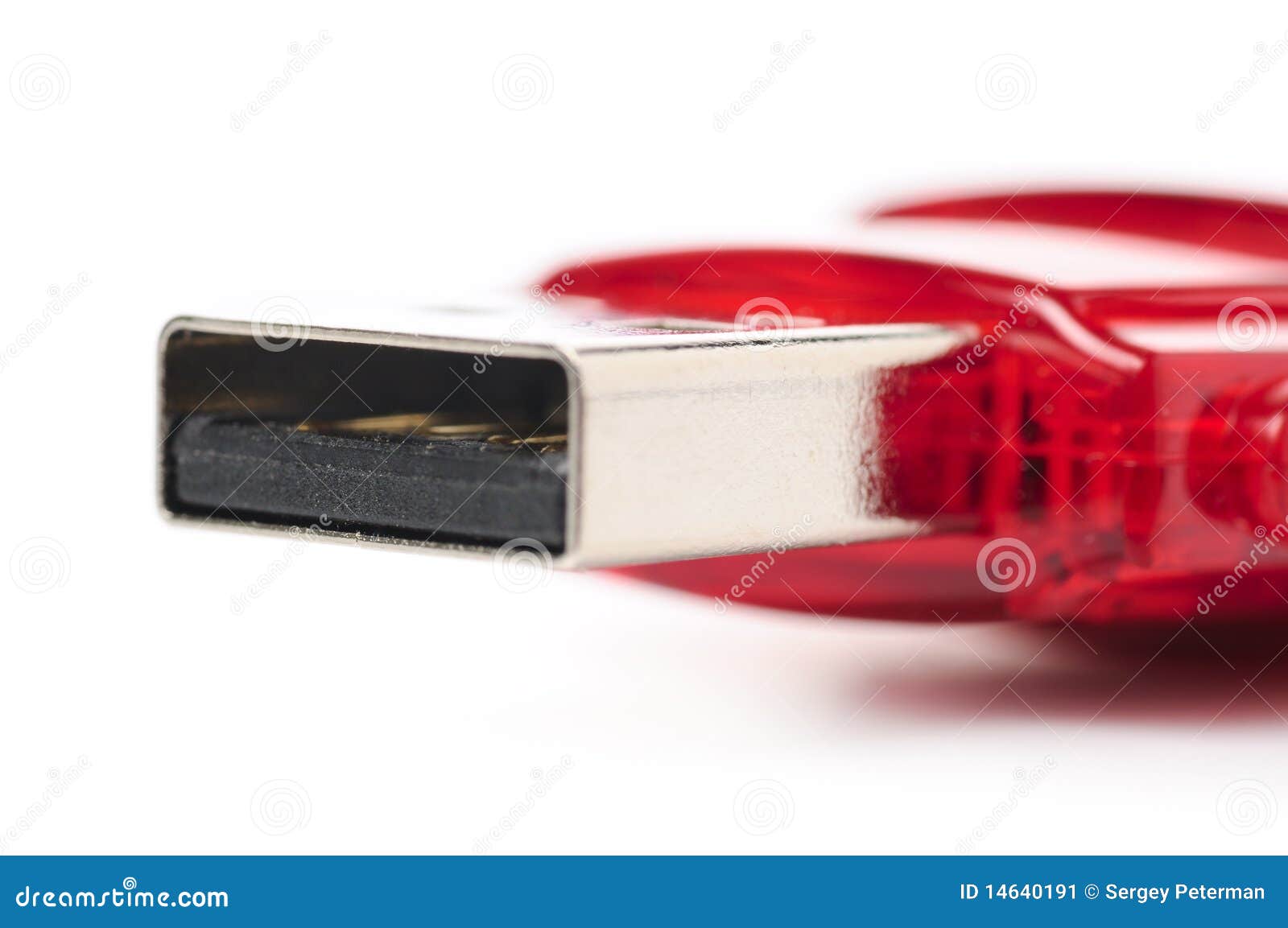 Red usb flash drive stock image. Image of mobility, single - 14640191