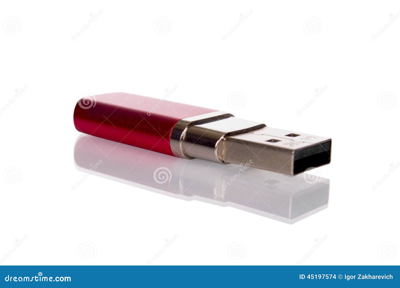 Red USB memory stick stock photo. Image of device, flash - 45197574