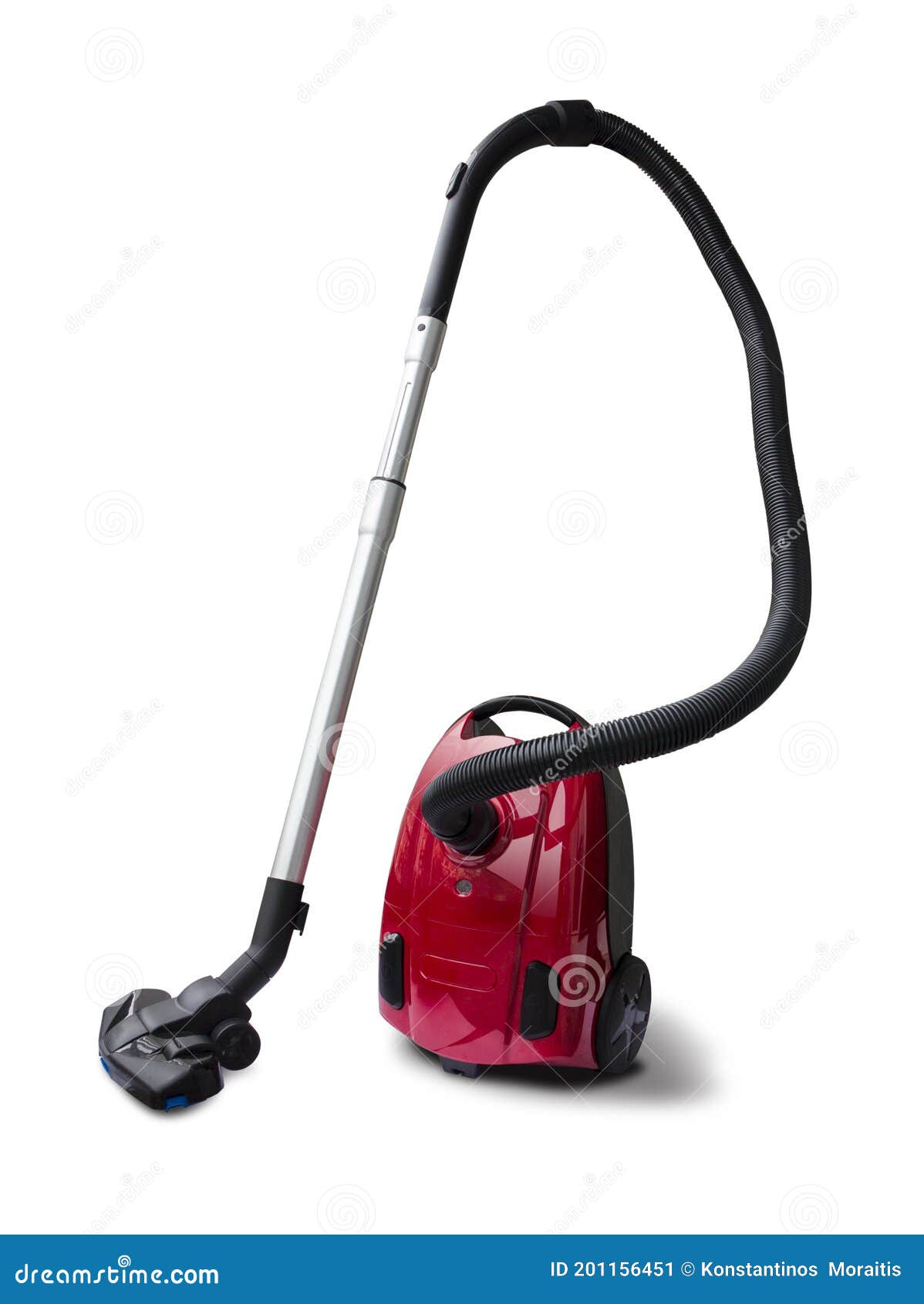 Red vacum cleaner stock image. Image of equipment, carpet - 201156451