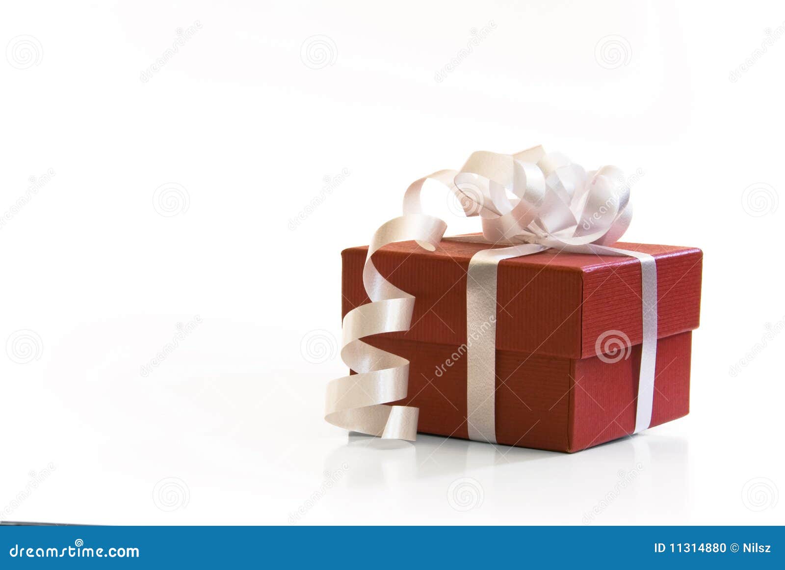 Red Valentin Present Gift Box Stock Photo - Image of celebrate ...