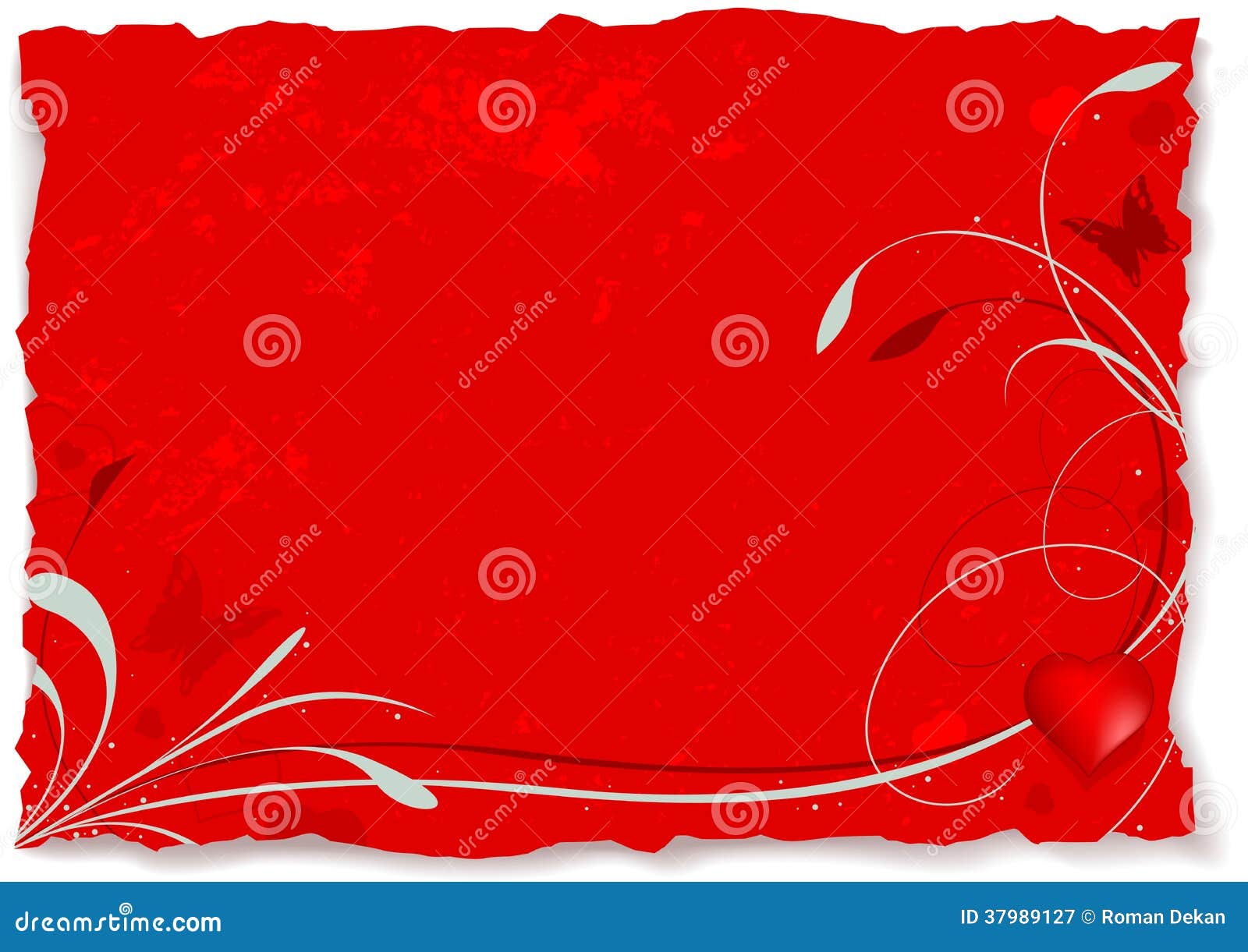 Red Valentine Card stock vector. Illustration of romance - 37989127
