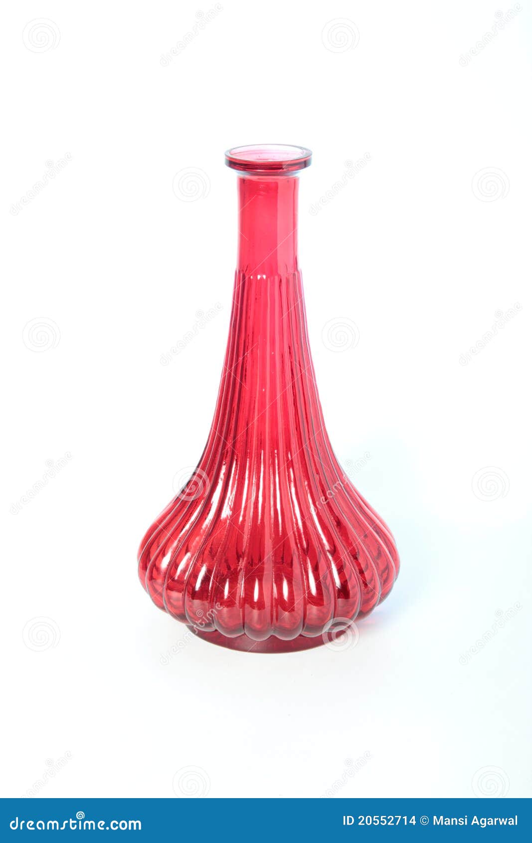 Red Vase isolated on white stock photo. Image of isolated - 20552714