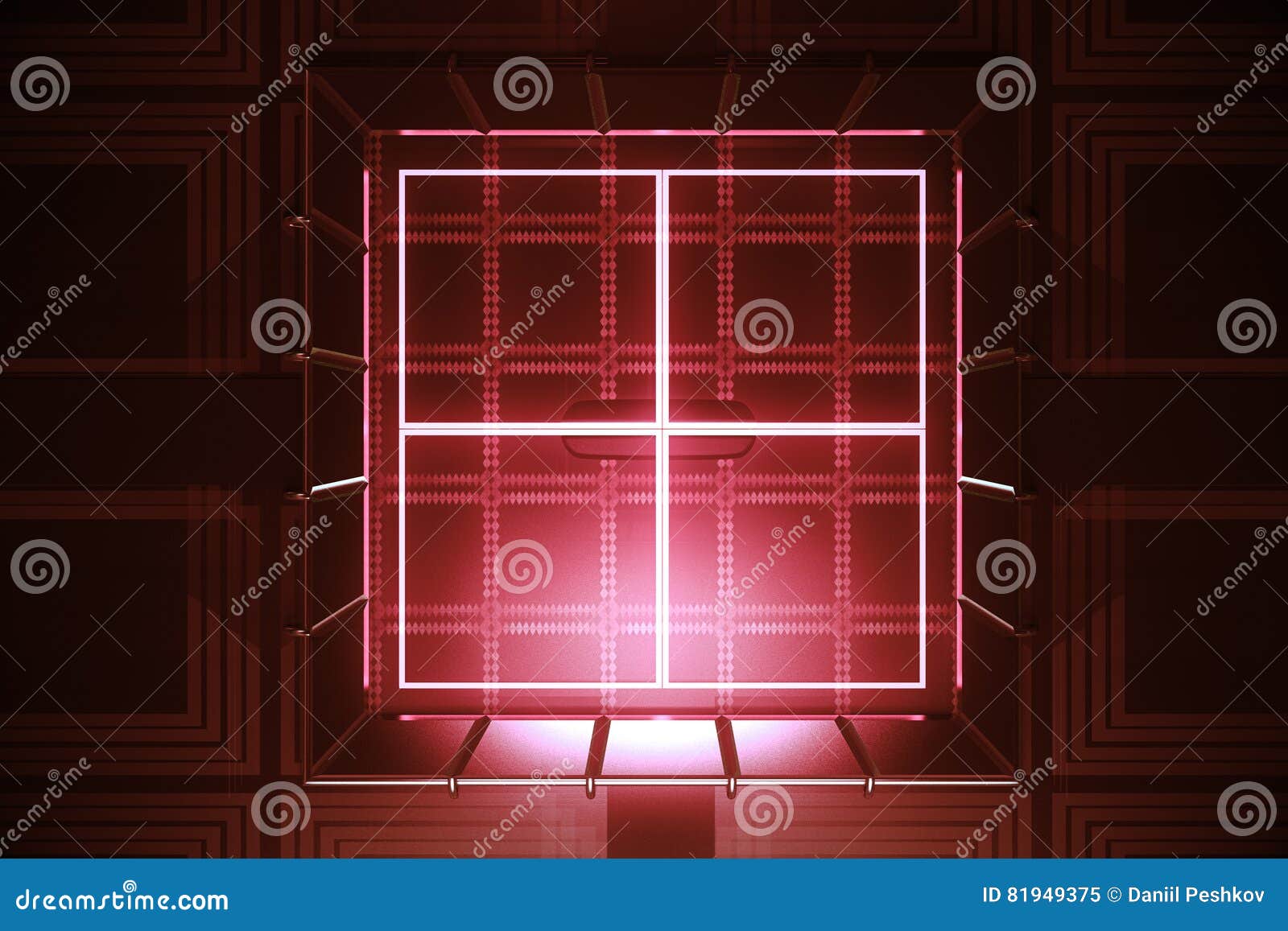 Red Vault, Digital Security Stock Illustration - Illustration of ...